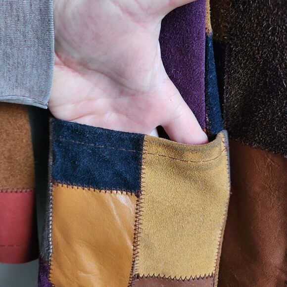 Patchwork | Jackets & Coats | Vintage Kantex Leather Patchwork Jacket ...